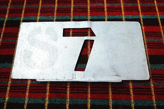 LONDON TRANSPORT BUS RUNNING NUMBER STENCIL PLATE 7. Is your house ...