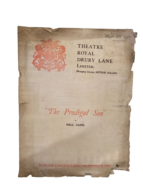 1900 THE PRODIGAL Son Henry Naville Mary Rorke George Alexander Lilly ...