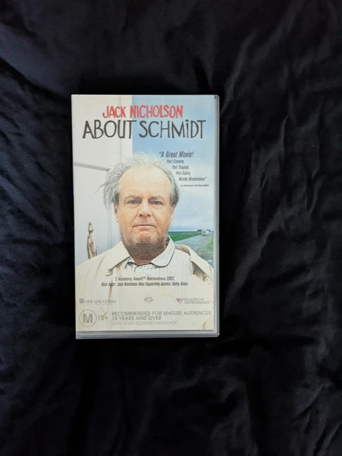 ABOUT SCHMIDT - Jack Nicholson - VHS - New and Sealed $35.00 - PicClick AU
