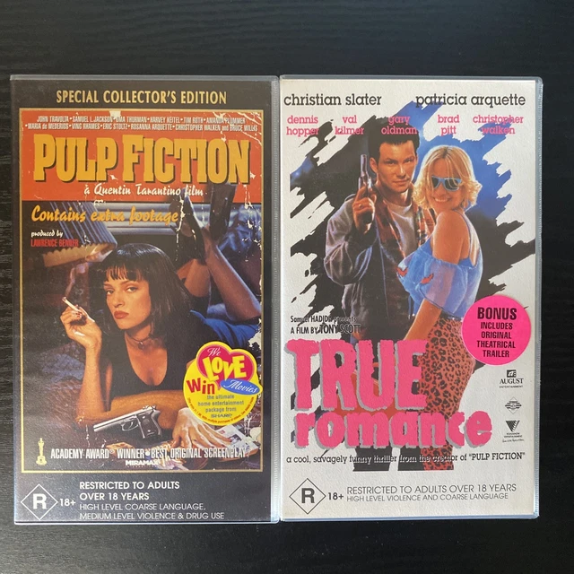 QUENTIN TARANTINO 2 Film Set VHS Pulp Fiction And True Romance ...
