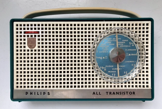 VINTAGE PHILIPS L2G2IT All Transistor Radio - Untested £24.99 - PicClick UK