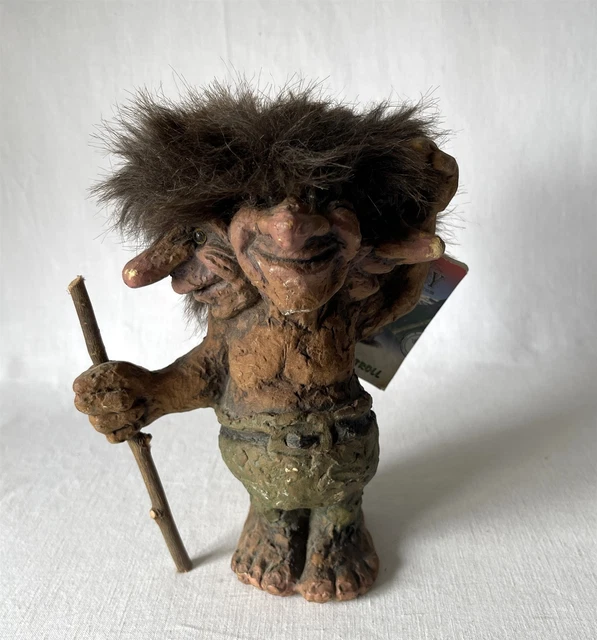 VINTAGE NORWEGIAN NYFORM THREE HEADED FACE Troll 150 Booklet Broken ...