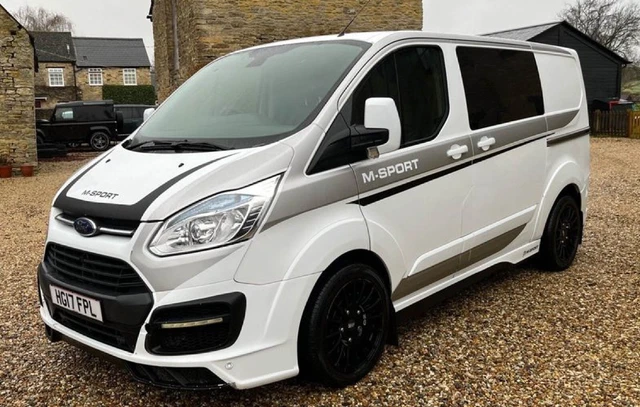 FORD TRANSIT CUSTOM M sport Graphics Kit Any Logo 24hr Post Decals $227 ...