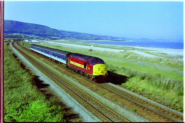 35MM RAILWAY COLOUR Negative Class 37 418 at Abergele £1.95 - PicClick UK