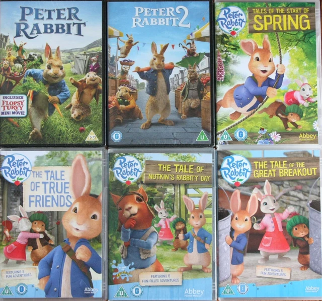 PETER RABBIT COMPLETE dvd collection 6 x DVDS BUNDLE joblot NEW & USED ...