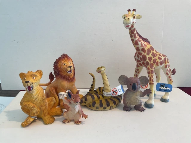 FIGURINE DISNEY BULLY Bullyland 6 x The W.I.L.D. Animal sauvage zoo lot ...