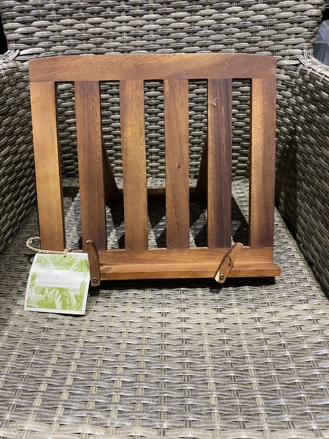 OLIVE & THYME Wooden Cook Book/Recipe Stand/BEAUTIFUL IN KITCHEN/music ...