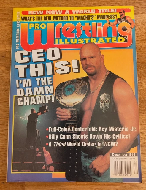 MAGAZINE - PWI Pro Wrestling Illustrated Dec 1999 Stone Cold Macho Man ...