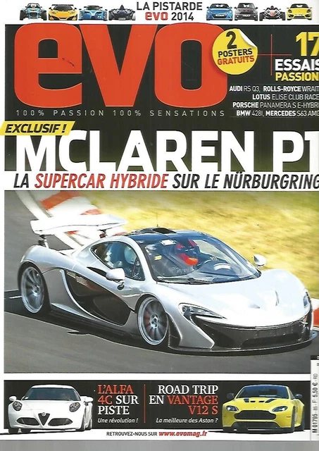 EVO N°85 MCLAREN P1 / ALFA 4C / VANTAGE V12 S / AUDI RS Q3 / ROLLS ...