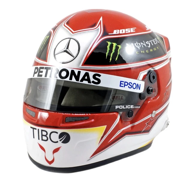 LEWIS HAMILTON 2019 1/2 helmet mini World Champion Mercedes F1 AMG £324 ...