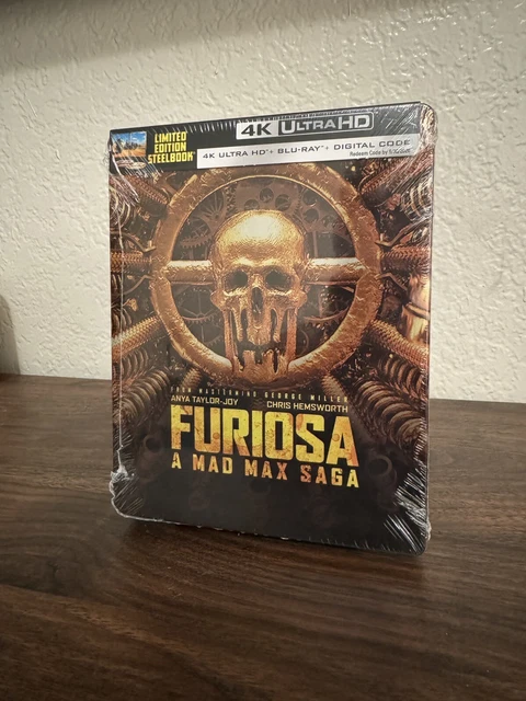 FURIOSA: A MAD Max Saga 4K UHD + Blu-Ray + Digital Code Steelbook NEW ...