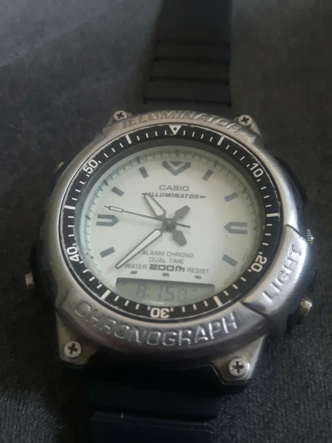 GENTS VINTAGE CASIO AD-300 Arnie Divers Alarm Chrono Watch - 200m EUR ...