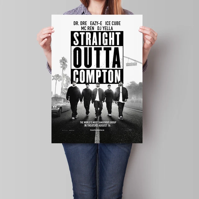 STRAIGHT OUTTA COMPTON Movie Poster Eazy-E Ice Cube Dr. Dre 16.6 x 23.4 ...