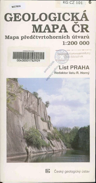GEOLOGICKA MAPA CR. Nr. 6. Mapa Predctvrtohornich Utvaru. List Praha. 1 ...