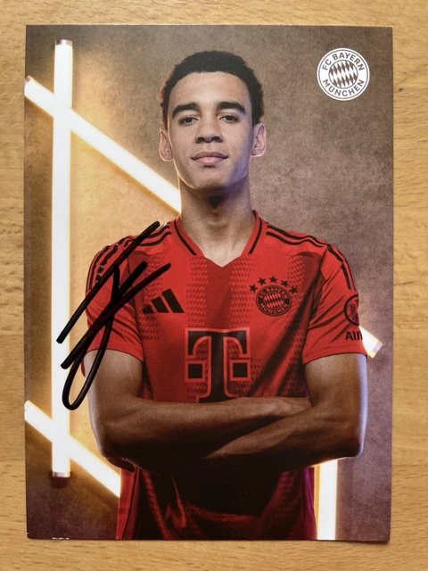 JAMAL MUSIALA AK FC Bayern München Autogrammkarte 2024-25 original signiert 2 EUR 14,69 ...