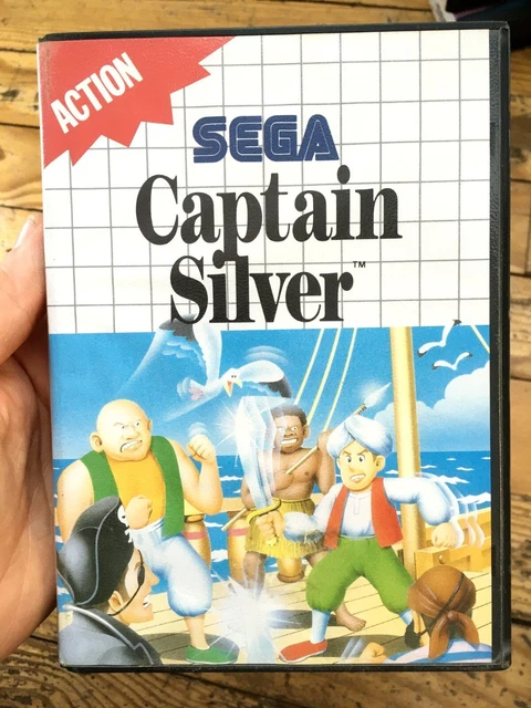 CAPTAIN SILVER COMPLETE Notice Box Sega Master System Pal Euro Cib Original Packaging Game Game ...