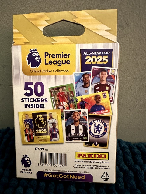 PANINI PREMIER LEAGUE 2025 Official Stickers Collection - 3 x ...