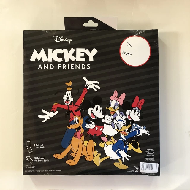 WOMEN'S MICKEY MOUSE & Friends 15 Days of Socks Advent Calendar Sizes 4 ...