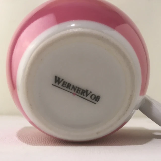 WERNER VOSS ROSE Cappuccinotasse Tasse Design Becher Rosa Donut henkel ...