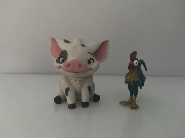DISNEY MOANA PUA The Pig And Hei Hei The Chicken Figures £4.95 ...