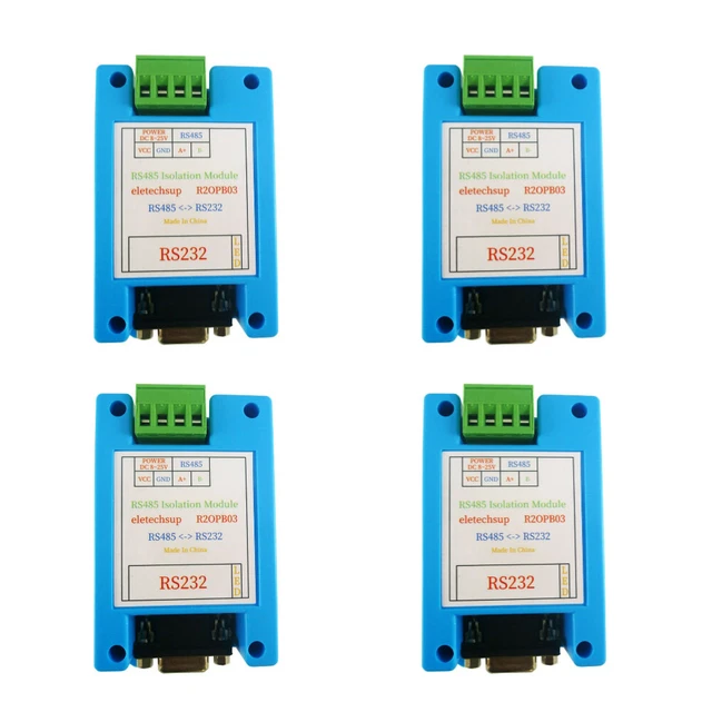 RS485 TO RS232 Isolator Converter Serial Port Printer Networking ...