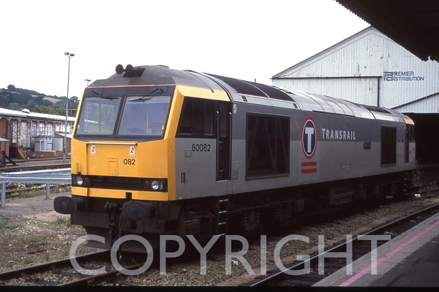 ORIGINAL 35MM DIESEL Railway Slide 60082 Exeter St Davids 1996 £1.25 ...