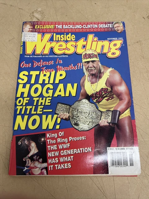 ORIGINAL VINTAGE WWF WWE Retro Inside Wrestling Magazine 1995 USA Hulk ...