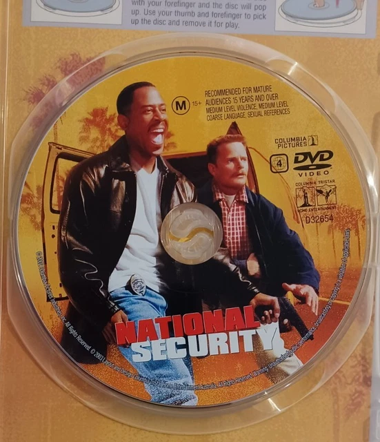 NATIONAL SECURITY DVD (Region 4) GC Martin Lawrence Comedy Action Free Postage $6.95 - PicClick AU