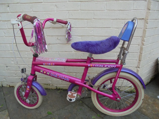 RALEIGH CHOPPER BIKE Vintage Tomahawk Bicycle Funky Friends Young Girls ...