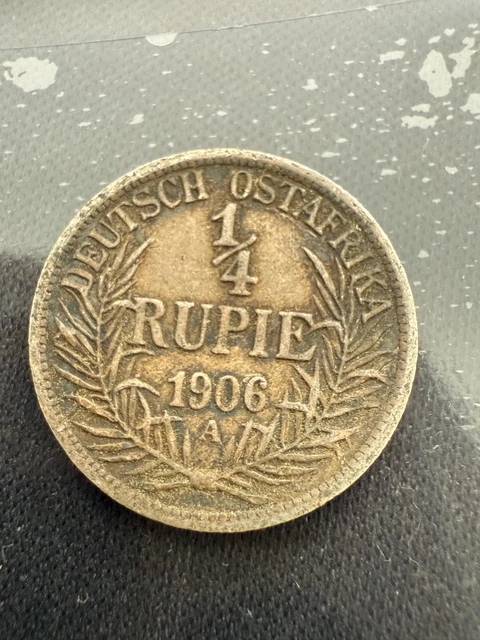 1906 1/4 RUPIE German East Africa silver lot 264 £14.50 - PicClick UK