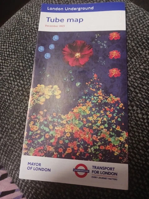 NEW LATEST CURRENT London Underground Pocket Tube Map December 2023 £0. ...