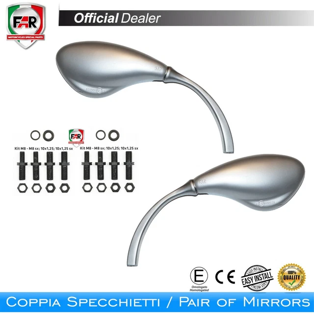 COPPIA SPECCHI FAR 5519 E 5520 Omologati Per Suzuki 1250 Gsf N Bandit ...