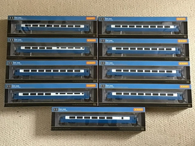 COMPLETE SET OF 9 Hornby OO Gauge ‘Midland Pullman’ HST Mk3 Coaches £ ...