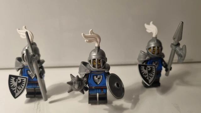 LEGO MINIFIG BLACK falcon Knight Castle Chevalier Kingdoms Faucon ...