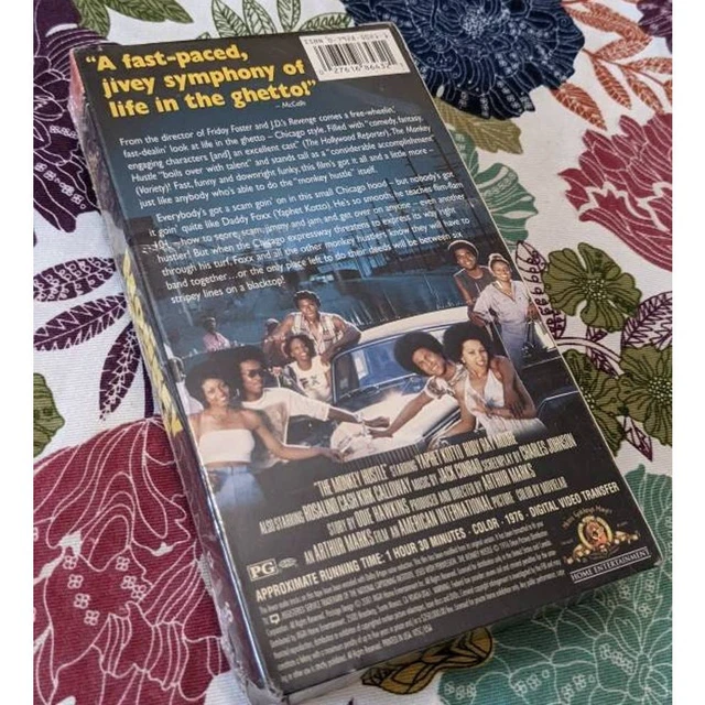 THE MONKEY HUSTLE VHS Soul Cinema Rare Rudy Ray Moore Yaphet Kotto 1976 ...