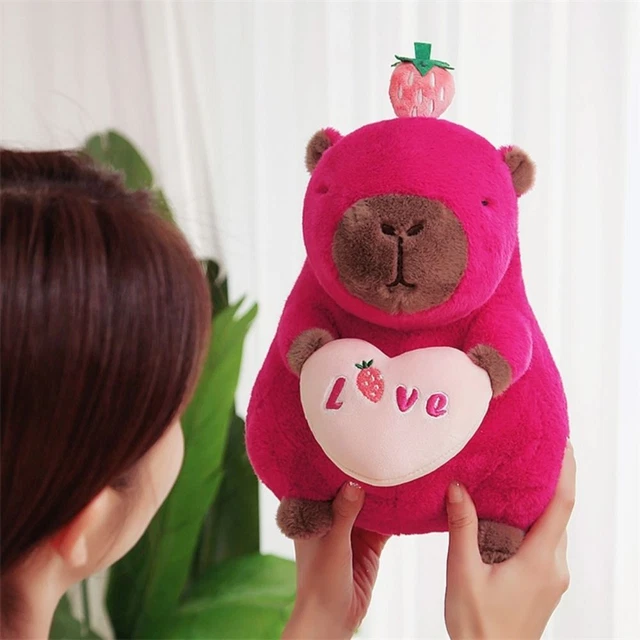 ROSE PINK CAPYBARA Capybara Stuffed Doll Capybara Plush Pillow ...