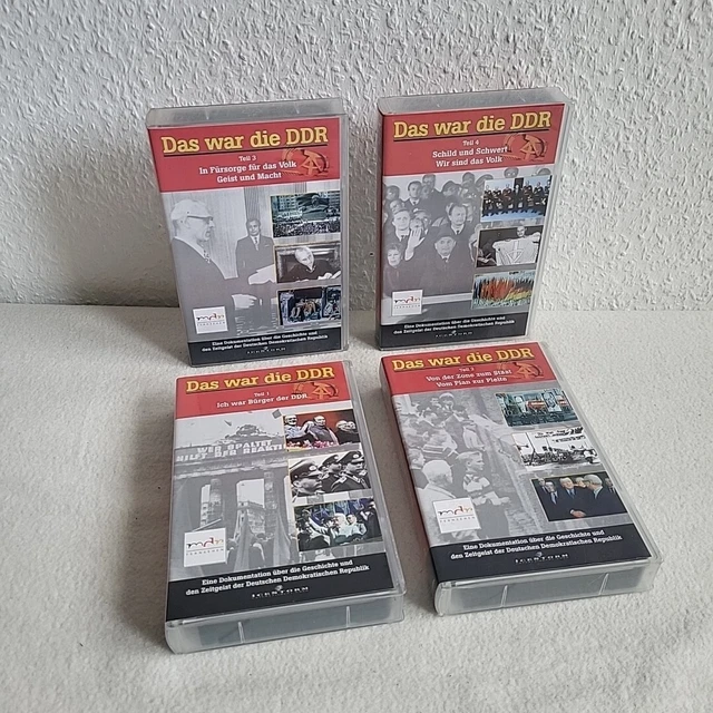 DAS WAR DIE DDR Serie Doku VHS 4 Teile mdr Doku Icestorm Deutsche Geschichte 1A EUR 13,90 ...