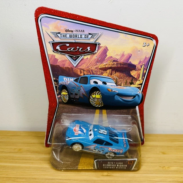 DISNEY PIXAR DIECAST Cars - Flash Lightning McQueen Blue Dinoco 95 $93. ...