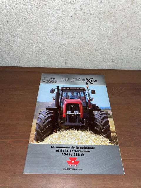 BROCHURE PROSPECTUS TRACTEUR MASSEY FERGUSON 8200 XTRA-tractor-john deere-fendt EUR 4,99 ...