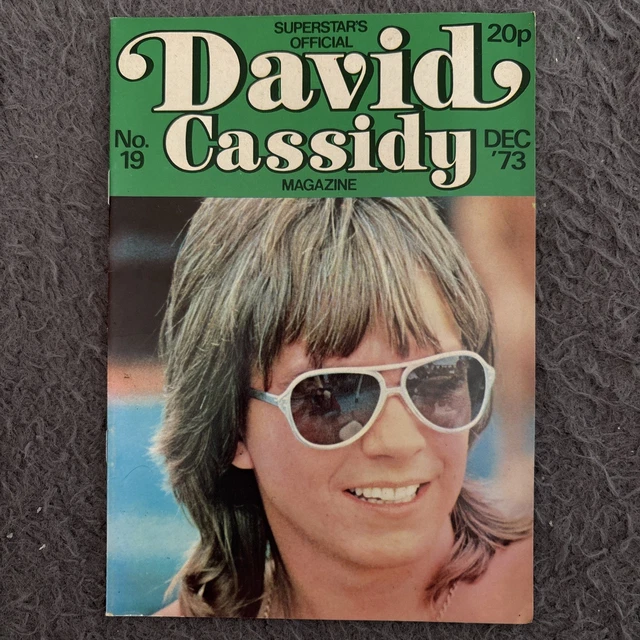 DAVID CASSIDY MAGAZINE No 19 Dec 73 Vintage Original December 1973 The ...