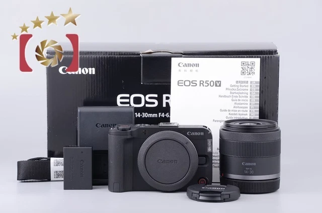 CANON EOS R50 Black 24.2 MP V RF-S 14-30 IS STM PZ Lens [Never Used ...