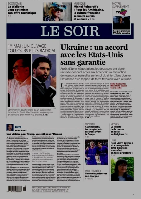 MICHEL POLNAREFF MAGAZINE Le Soir 2025 EUR 11,90 - PicClick FR