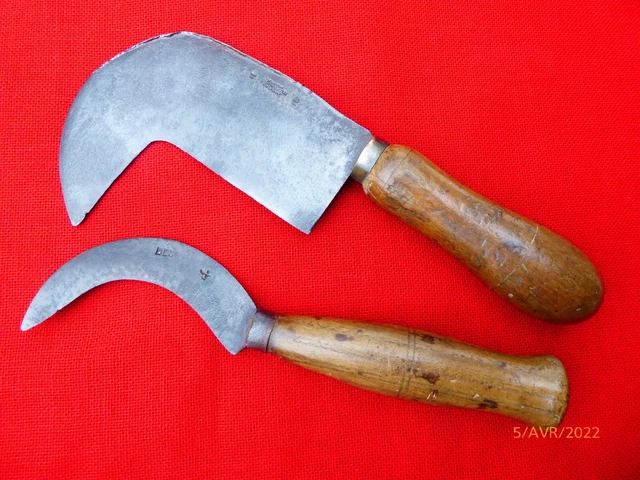 LOT : serpette serpe outil ancien en fer forgé viticulteur jardinier EUR 20,00 - PicClick FR