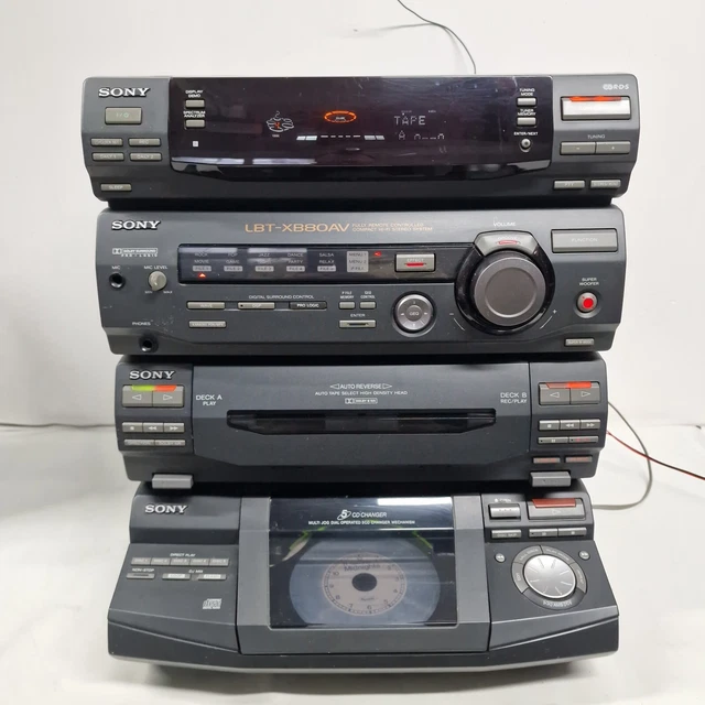SONY LBT-XB80 HIFI Stereo 5 Disc Changer, Radio. Faulty Tape/Cassette £ ...