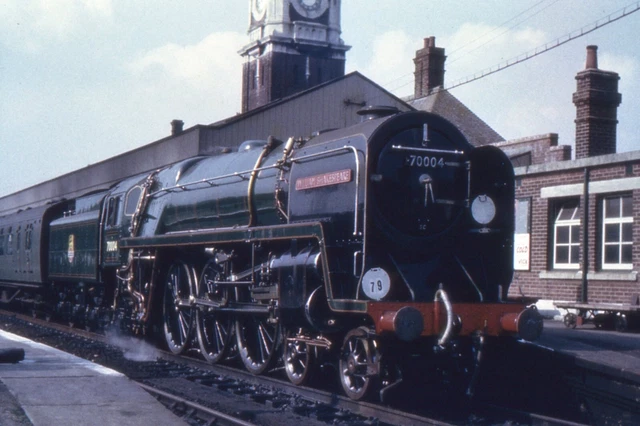 35MM RAILWAY SLIDE: COLOUR-RAIL: BRS 892: CLASS 7MT: 70004 WILLIAM ...