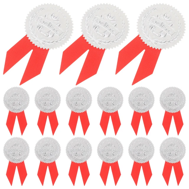 36 SETS CERTIFICATE Medals Stickers Graduation Certificate Seals ...