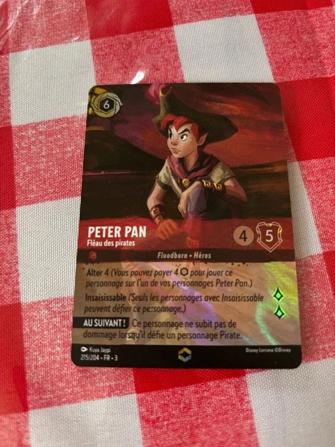 CARTE LORCANA DISNEY TCG Peter Pan 215/204 ENCHANTÉE Chapitre 3 ...