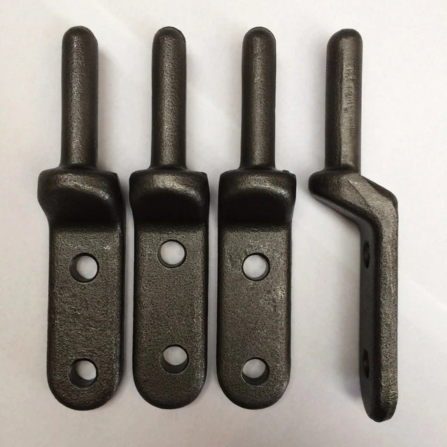 WROUGHT IRON METAL Garden Gate Door Hinges 12mm Pins Gudgeons Hangers ...