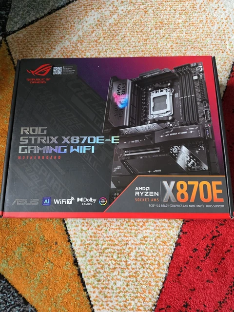 ASUS ROG STRIX X870E-E GAMING WIFI (SOCKET AM5) With Receipt from SCAN ...