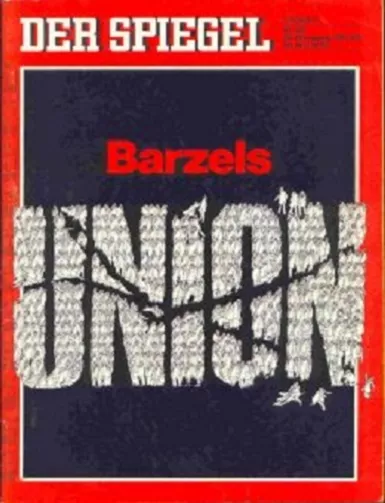 SPIEGEL 22/1972 RAINER Barzel, der bei der Abstimmung über die ...